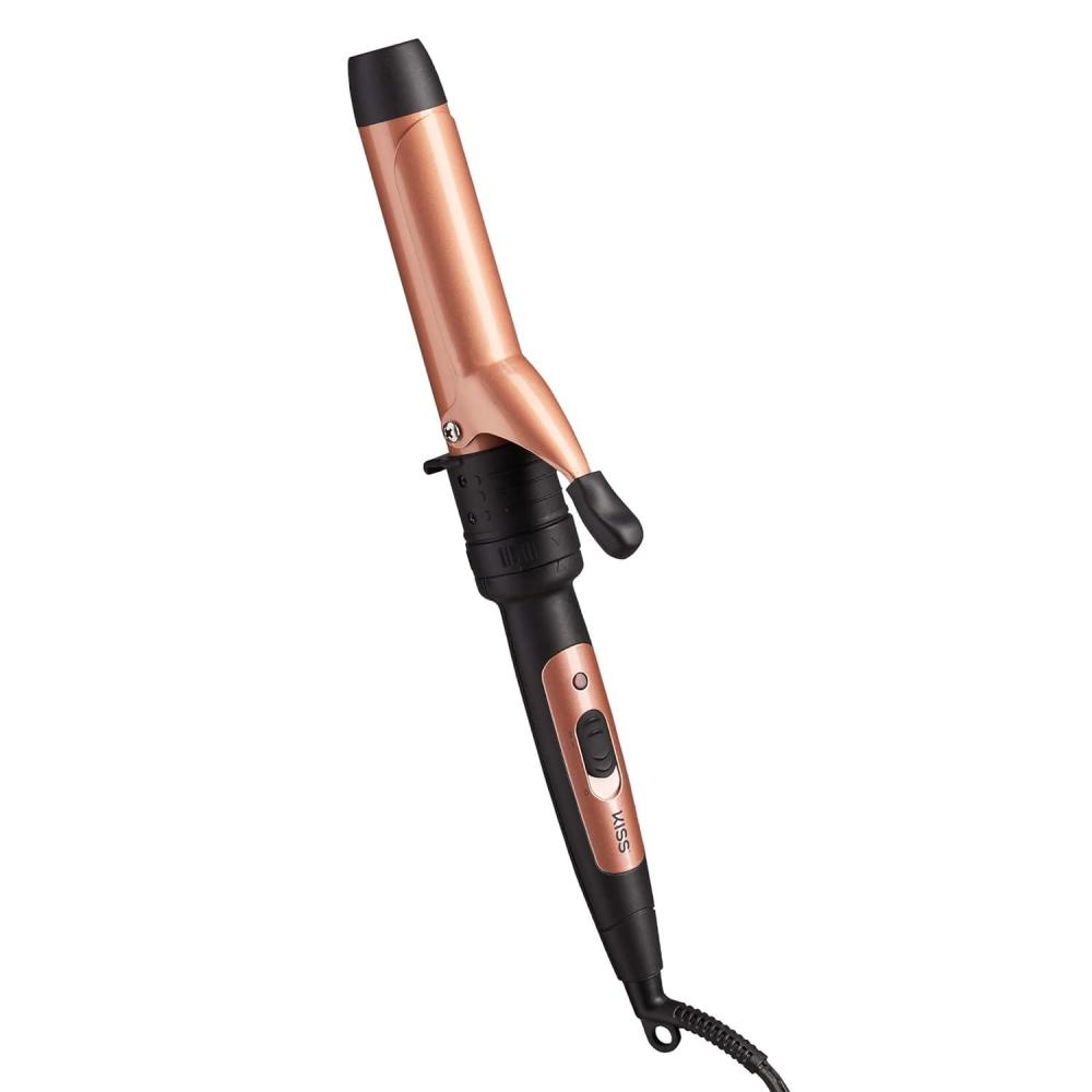 KISS 5-in-1 Curling Iron, Interchangeable Tourmaline Ceramic Curling ...