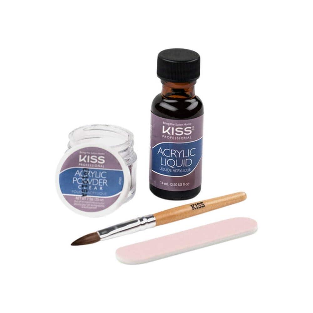 KISS French Acrylic False Nails Sculpture Kit, Natural & French ...